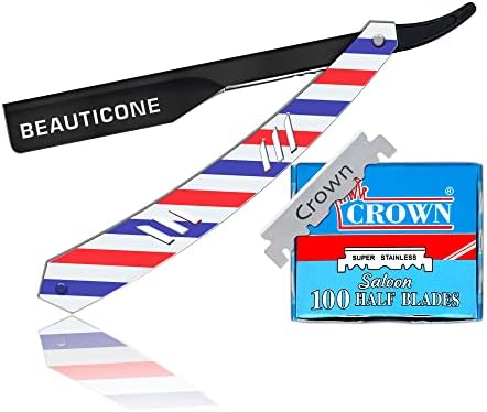 Amazon.com: BEAUTICONE Straight Razor | Professional Barber Razor for ...