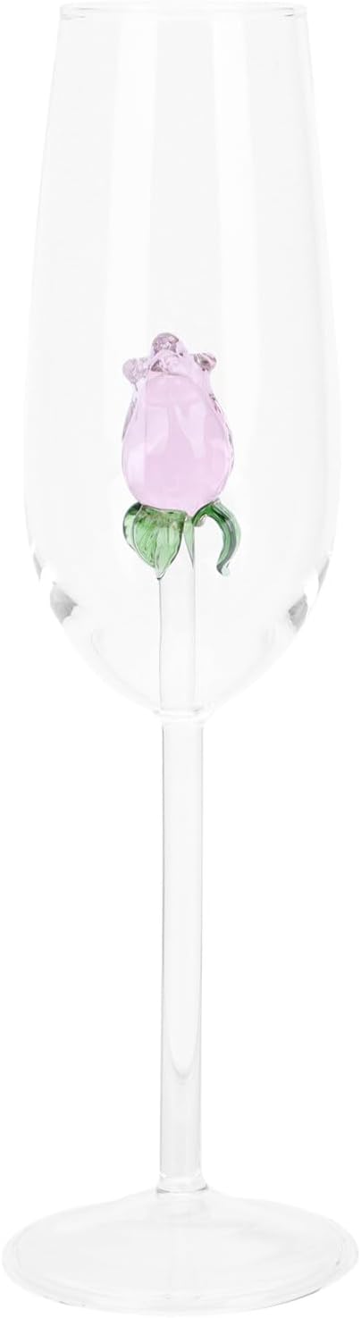 Warmhm 1 Weingläser Mit Rose Im Inneren Einzigartige Romantische ...