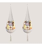 Amazon.com: 2PC Stuffed Animal Net or Hammock Macrame Toy Diaplay Plush ...