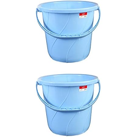 MILTON Double Body Duplex Plastic Bucket with Mug Set of 2 Pieces - (20 ...