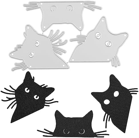 Set of 4 Cat Cutting Machine Cutting Stencils Embossing Stencils for ...