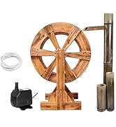 Amazon.com : Water wheel Fountain Outdoor Garden with Stand, outdoor ...