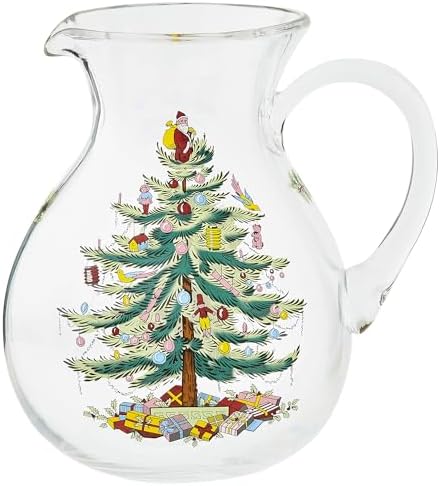 Amazon.com: Mud Pie Pitcher, 2 Piece Set CHRISTMAS : Home & Kitchen