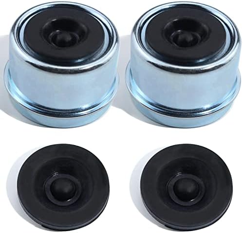 Amazon.com: 4PCS 2.44" Trailer Axle Wheel Hub Dust Cap Trailer Bearing ...
