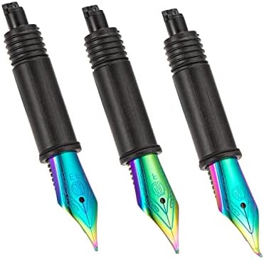 Set of 3 Hongdian Fountain Pen Black Nibs (Fine, Extra Fine and Bent ...