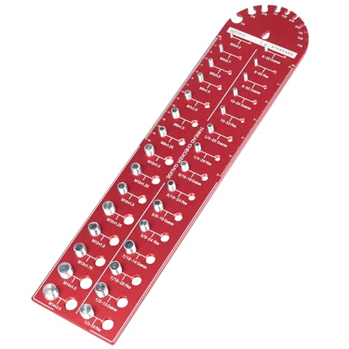 Thread Checker, 40 Bolt and Nut Thread Checker, Bolt Size and Thread ...