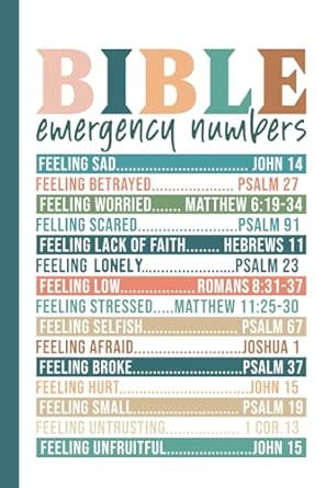 Bible Emergency Numbers: A Journal of Faith & Hope, Notebook, Diary ...
