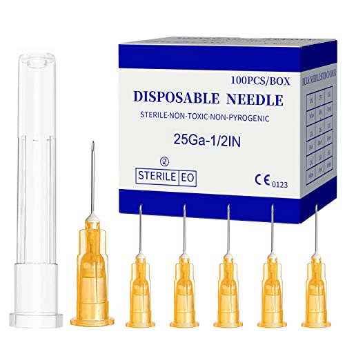 Snapklik.com : 25Ga 13mm 1/2 Inch Sterile Disposable Injection Needle