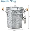 Amazon.com: Frcctre Farmhouse 4 Liter Ice Bucket with Lid, Galvanized ...
