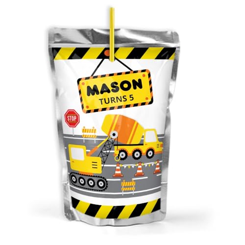 Truck Themed Party Supplies Construction Party Tablecovers (2-Pack ...