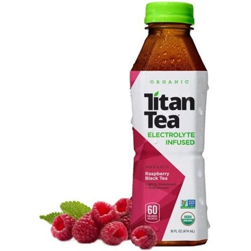 Amazon.com : Titan Tea Organic Raspberry Black Tea, 16 Fluid Ounce - 12 ...