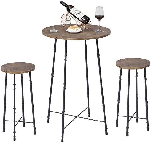 Amazon.com: Best Choice Products Bistro Dining Set 3 Piece, Modern ...
