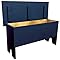 Amazon.com: Sawdust City Wooden Storage Bench 3' Long (Solid Blue ...