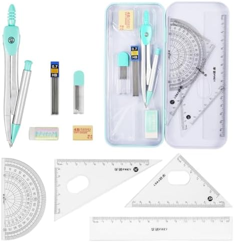 Ysimple Maths Set, Geometry Set for Students, Includes Compasses, Lead ...