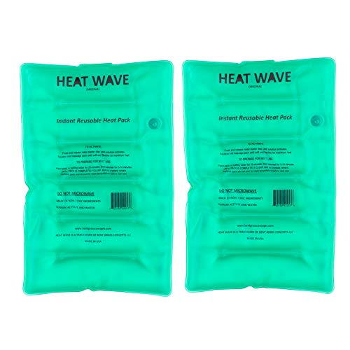 Snapklik.com : HEAT WAVE Instant Reusable Heat Packs Large