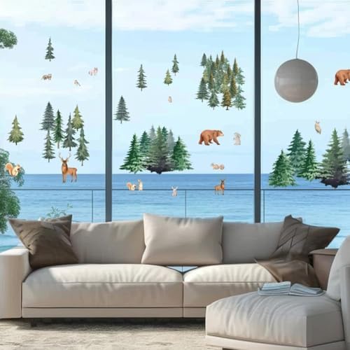 Amazon.com: PLIGREAT 6 Sheets Vintage Book Window Clings, Reading ...