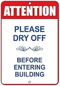 Amazon.com: Security Sign Aluminum Outdoor & Indoor Sign 16X12 ...