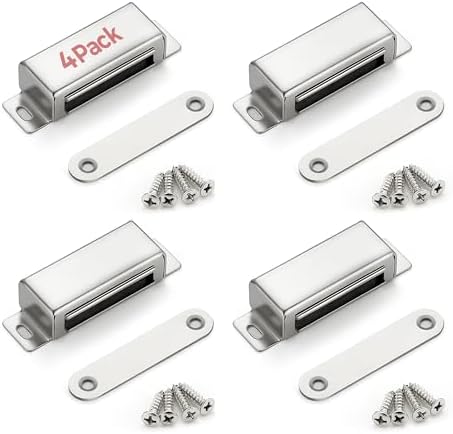 Ravinte Cabinet Door Magnets, 60lbs Strong Magnetic Door Catch, Heavy ...