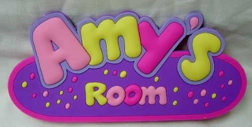 Amazon.com: John Hinde Door Sign ~ Children's ~ Kids ~Door Plaque ~ AMY ...