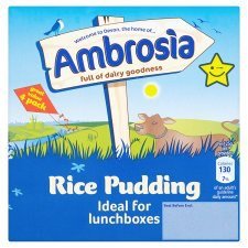 Amazon.com : Ambrosia Creamed Rice Pudding 4 X 125G : Packaged Snack ...