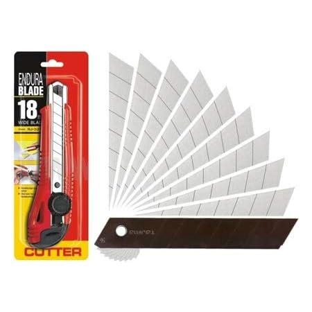 BAMBBLE Heavy Duty 18mm Endura Blade Cutter Set with 10 Replacement ...