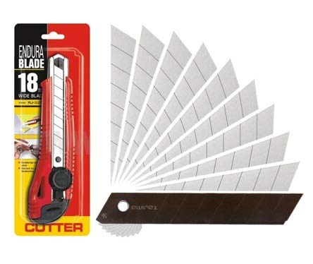 BAMBBLE Heavy Duty 18mm Endura Blade Cutter Set with 10 Replacement ...