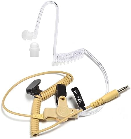 Amazon.com: HYS 3.5mm Listen Only Earpiece with Acoustic Tube, Police ...