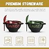Amazon.com: Red & Green Ceramic Ramen Bowl Set with Chopsticks and ...
