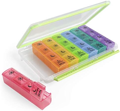 Amazon.com: Ezy Dose Weekly (7-Day) Pill Organizer, Vitamin and ...