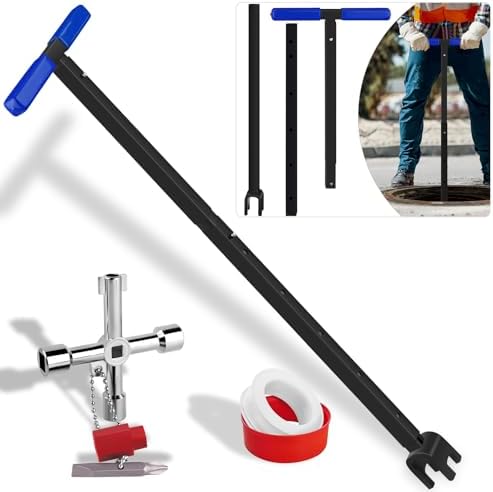 CIZTADA 16 Inch Water Meter Key with 4 Way Multi-functional Water ...