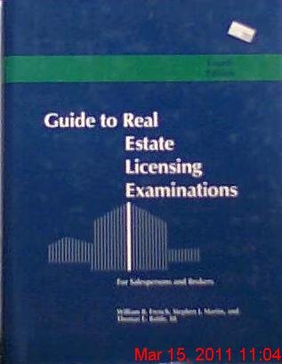 Guide to real estate licensing examinations for salespersons and ...