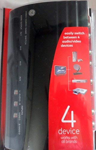 Amazon.com: GE 4-Device Audio/Video Switch - 37630 : Electronics