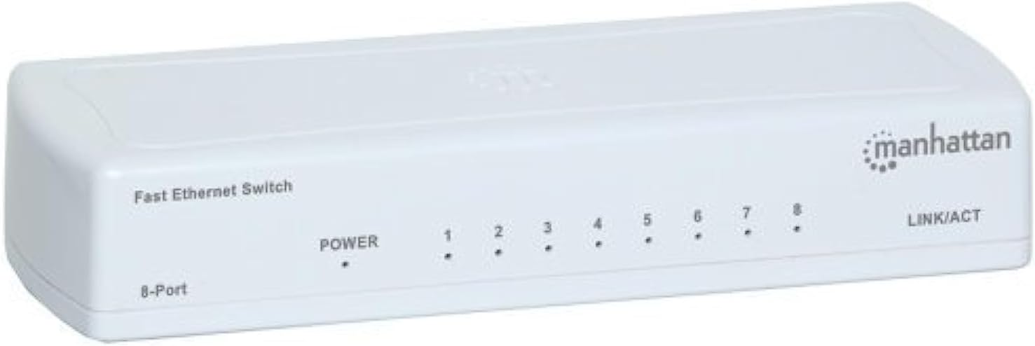 Amazon.com: 1 - Fast Ethernet Office Switch (8 Port), Plug & play ...