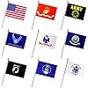 Amazon.com : LoveVC Military Flag Set Small Mini Army Armed Forces Hand ...