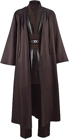 PROUMY Mens Anakin Skywalker Costume Tunic Hooded Robe Outfit Knight ...