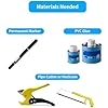 Amazon.com: LESSO 1 inch PVC Pipe Repair Kit, 1" PVC Fittings Repair ...