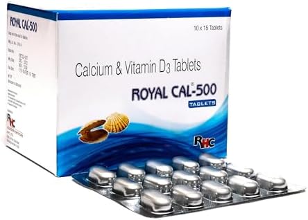 Royal Cal-500 Calcium And Vitamin D3 Tablets