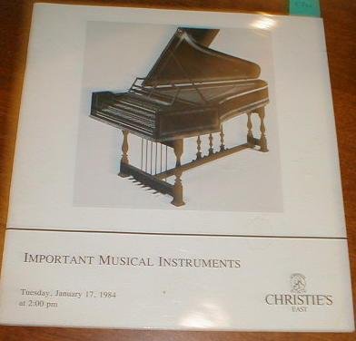 IMPORTANT MUSICAL INSTRUMENTS: Christie's: Amazon.com: Books