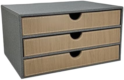 Amazon.com : RHCSZ Cloth-effect Faux Leather Desk Organizer File ...