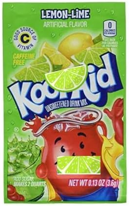 Amazon.com : Kool Aid Lemon Lime Drink Mix 0.13 Ounce (Pack of 48 ...