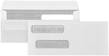 500#8 Flip and Seal Double Window Security Check Envelopes-Designed for ...