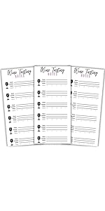 Amazon.com: Wine Tasting Scorecards & Guide - 25 Pack Blind Tasting ...