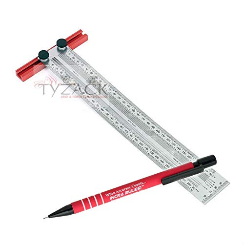 Incra Metric 300mm Precision T-Square T-Rule + Incra Pencil by ...
