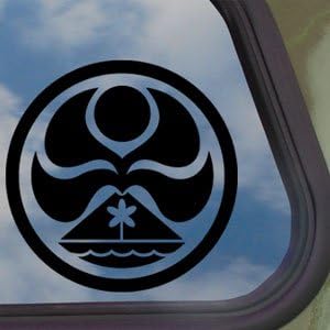 Amazon.com: HIC HAWAIIAN ISLAND CREATIONS Black Decal Window Sticker ...