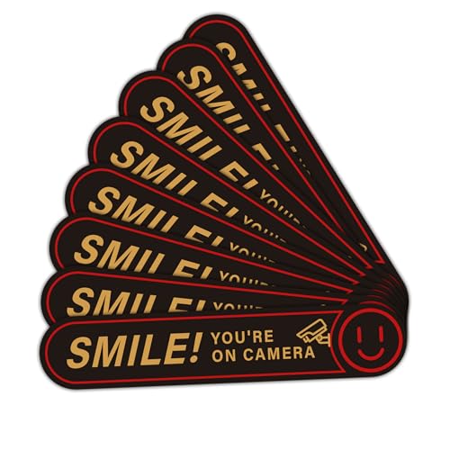 Best Smile You’re on Camera Stickers for Security and Deterrence – Top ...