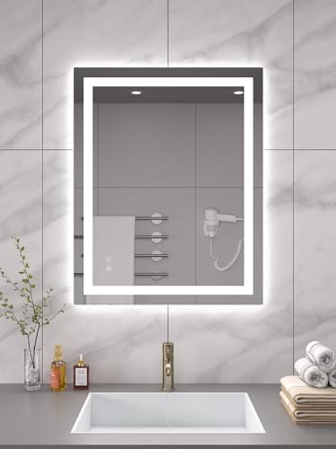 Amazon.com: Vanity Mirror with Lights 40" L x 24" W,Various Size ...