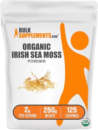 Amazon.com: BulkSupplements.com Organic Irish Sea Moss Powder - Sea ...