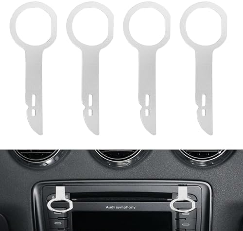 flintronic Car Radio Removal Tool Key, 4PCS DIN Release Keys Set, Radio ...