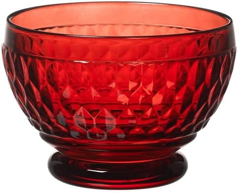 Amazon.com | Godinger Dublin Red Crystal Serving Bowl: Serving Bowls