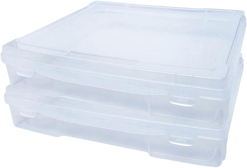 Amazon.com: 12" x 12" Scrapbook Paper Storage Case, Plastic Scrapbook ...